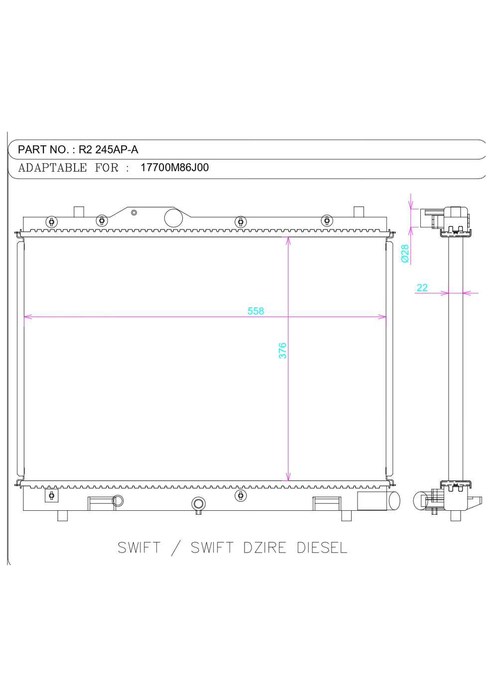 MARUTI SWIFT DIESEL – Varun Radiators